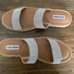 Steve Madden | Shoes | Steve Madden Womens Celeste Rhinestone Slide ...